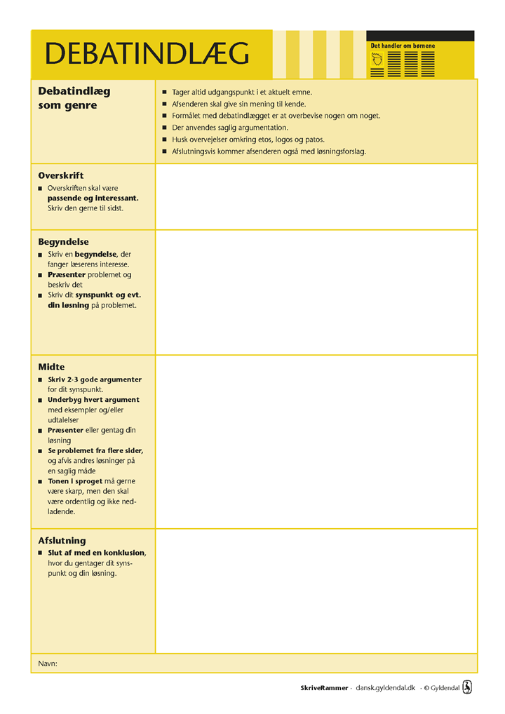 Debatindlæg | Dansk 7-10 | Gyldendals fagportaler