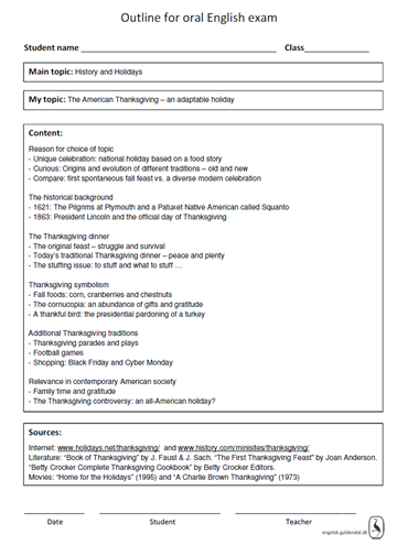Outline Guide | Engelsk 7-10 | Gyldendals fagportaler